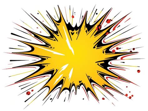 Premium Ai Image Dynamic Comic Book Explosion