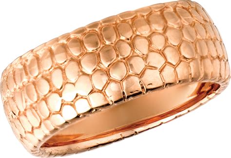 18kt Rose Gold Snake Skin Ring