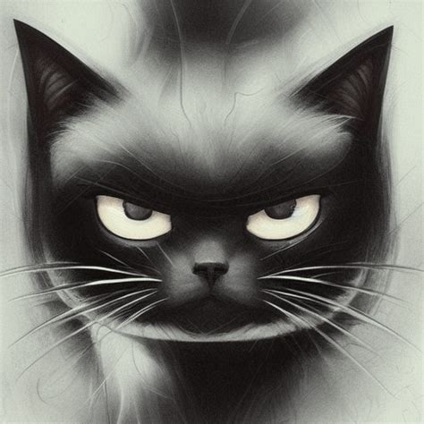 Chibi Black Grumpy Cat Graphic · Creative Fabrica