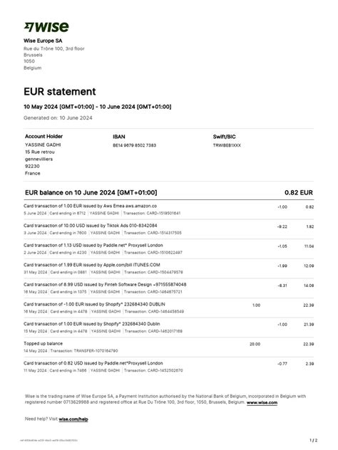 Eur Statement 10 May 2024 Gmt0100 10 June 2024 Gmt0100 Pdf