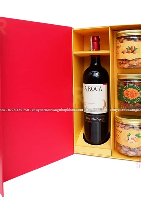 Hộp Quà Tặng Tết Rượu Vang Chile La Roca Cab Sau Ruma Wine