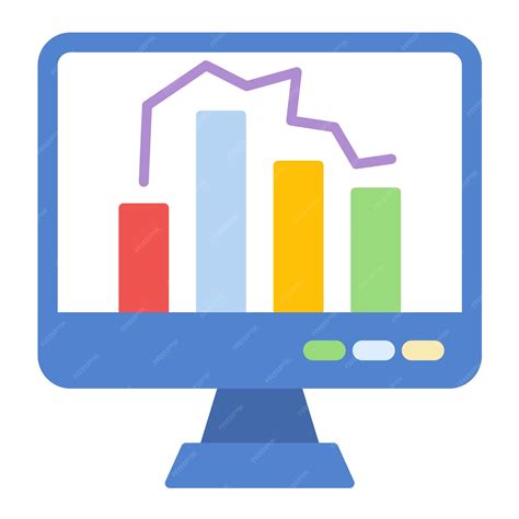 Premium Vector Monitoring Analytics Flat Illustration
