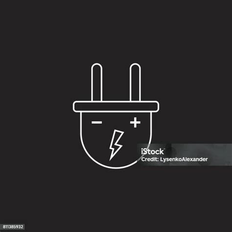 선 스타일에 벡터 아이콘을 연결 합니다 와이어 전원 케이블 평면 그림입니다 0명에 대한 스톡 벡터 아트 및 기타 이미지 0명 고립 색상 단순함 Istock