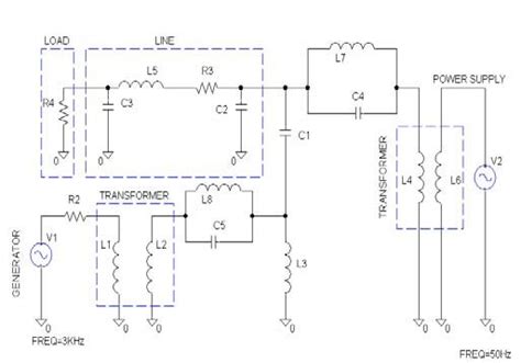 Parallel Inductive Coupled Diagram Numerical Values Of The Components