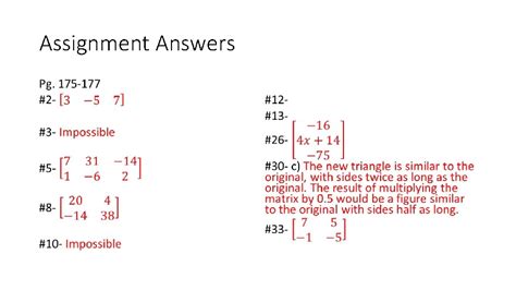 Assignment Answers 1 7 Multiplication With Matrices Dimensions