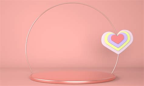 발렌타인 데이 인테리어와 받침대 하트 스탠드 연단 상품에 대한 받침대 사랑 인사말 카드 3d 0명에 대한 스톡 사진 및 기타