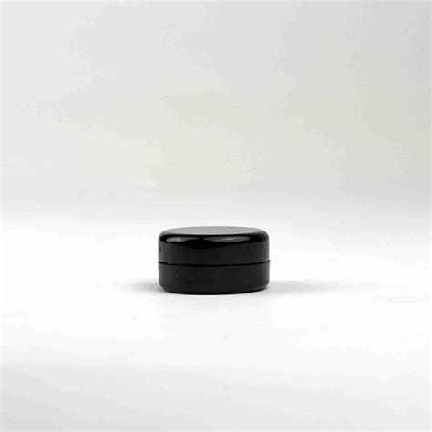 5ml Solid Black Polystyrene Concentrate Containers Cannaline