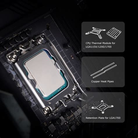 Galileo T Plus 1u Fanless Thin Mini Itx Case For Intel® Lga1700 Akasa Thermal Solution