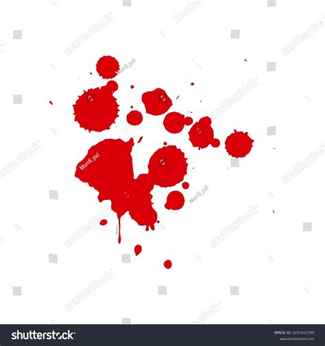 Blood Splatter Icon Illustrations Suitable Depicting Stock Vector