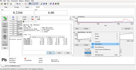 Calibration Curve Parameters Forum Atomic Spectroscopy Agilent