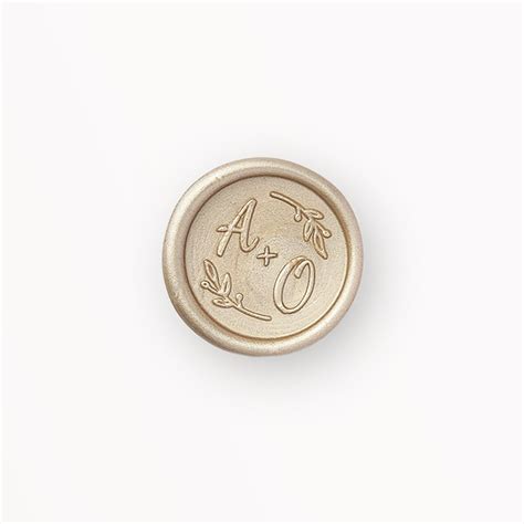 Joined Calligraphy Monogram Wax Stamp Ships 1 To 2 Days Sign And Seal