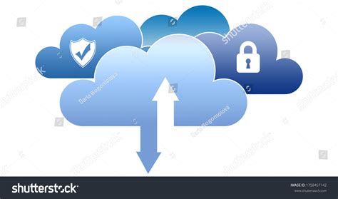 Public Hybrid Clouds Concept Blue Clouds Stock Illustration 1758457142 Shutterstock