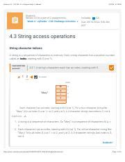 String Access Operations In C Programming Indexing Course Hero