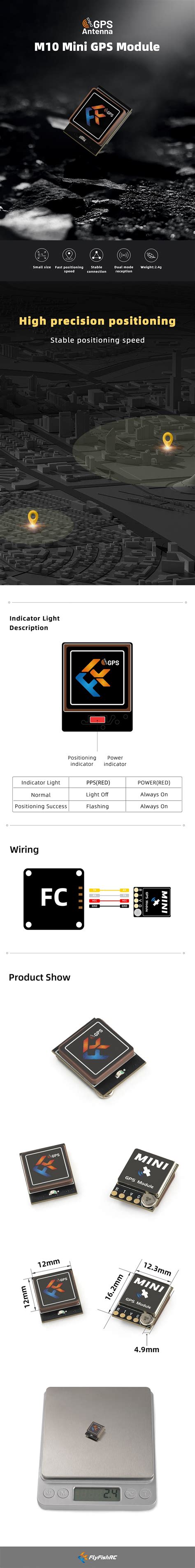 Flyfishrc M10 Mini Gps Module