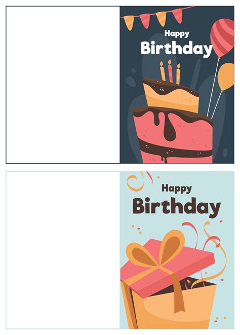 Foldable Free Printable Foldable Printable Birthday Cards Whether It S