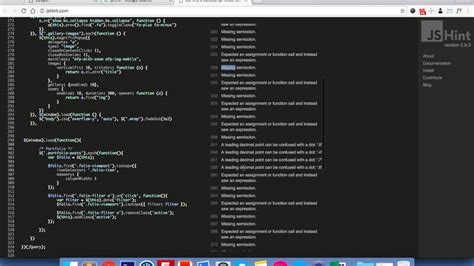 16 javascript js validation jshint youtube