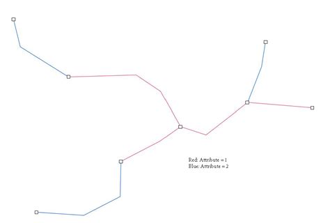 Qgis How To Merge Join Line Segments By Attribute And Split At