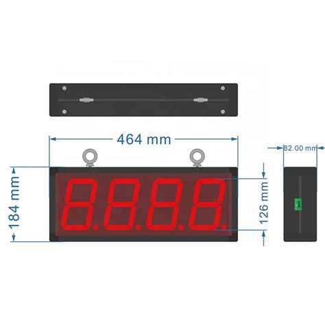 Modbus Rtuascii Industrial Led Segment Display Double Faced Led Number
