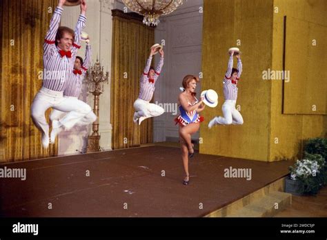 Photograph Of Ann Margret And Back Up Dancers Performing During The