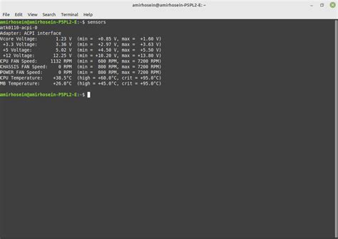 دیدن دمای سی پی یو Cpu سرعت فن ها Fan Speed و یه سری چیز دیگه در سیستم عامل لینوکس ویرگول