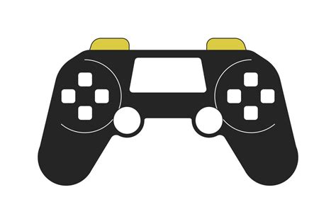 Game Controller Linear Flat Duo Color Vector Object Gamepad Editable