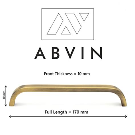 Premium Thin Solid Brass Bar Handles Modern Gold Cabinet Hardware Fu Abvinknob