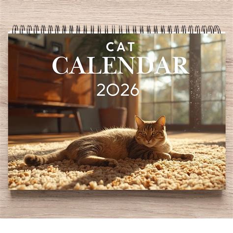 2026 Cat Calendar Etsy