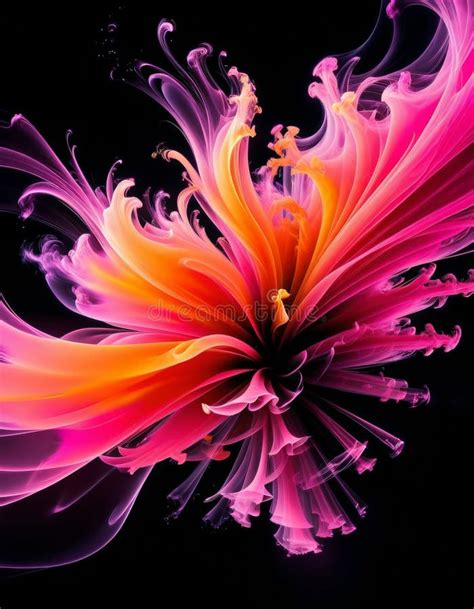 Vivid Abstract Digital Art With Swirling Colors Stock Illustration Illustration Of Abstract