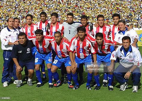 The Paraguayan National Soccer Team Poses Before Its 2002 Fifa News