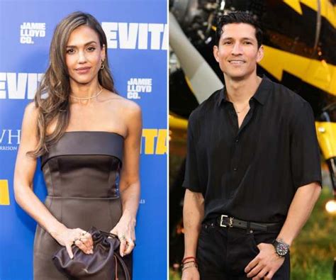 Jessica Alba And Danny Ramirezs Romantic Kiss Outside La Deli Us