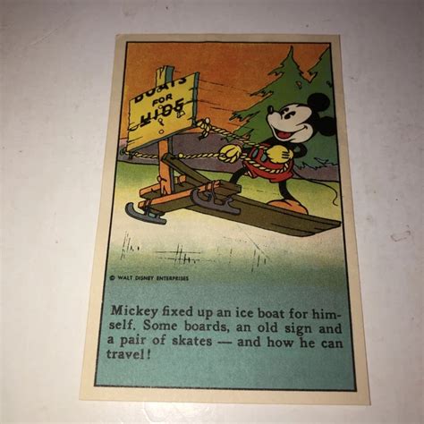 Mickey Mouse Bread Card Jagers Bread 1930s Very Good Condition Free