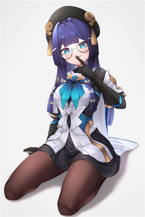 Rule 34 Absurdres Black Gloves Black Headwear Blue Eyes Blue Hair