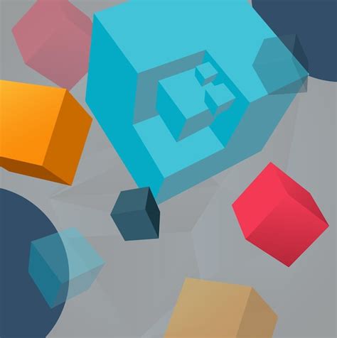 Premium Vector Abstract Box Background Design