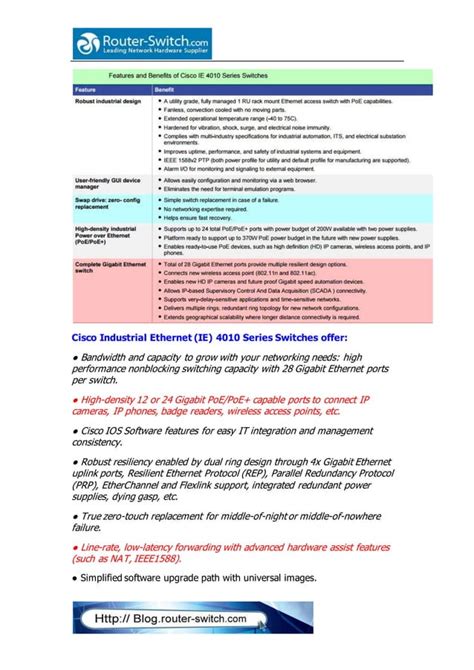 A New Featured Product Cisco Ie4010 Series Switches Pdf