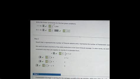 Answered Write The Linear Constraints For The Two Given Conditions X Kunduz