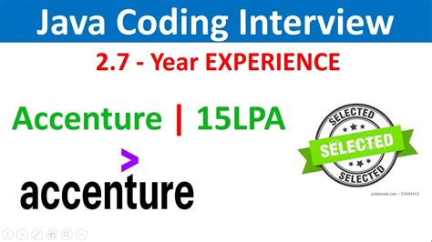 Accenture Coding Round Java Developer Interview Experience 29 Years Youtube