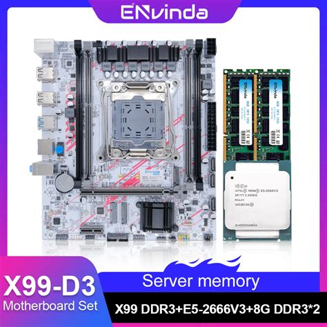 X99-DDR3-White-Motherboard-Set-Kit-With-Intel-LGA2011-3-Xeon-E5-2666-V3 ...