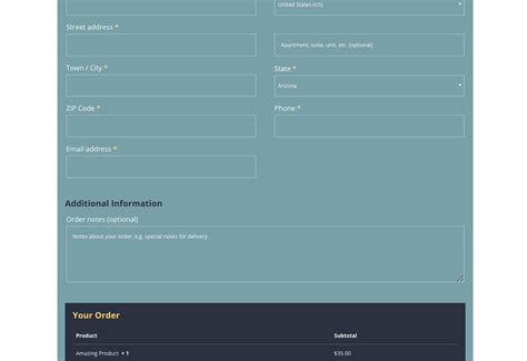Move Additional Information Below Billing Details On Woocommerce