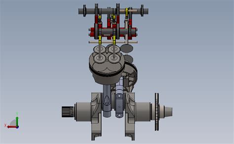 哈雷戴维森摩托车发动机 SOLIDWORKS 2014 模型图纸下载 懒石网