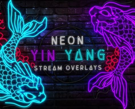 Yin Yang Animated Stream Packagejapanese Aestheticaesthetic Neon