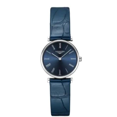 Reloj Longines La Grande Classique Mujer Azul Cuero Alligator Detalles Y Garantía Mwhite