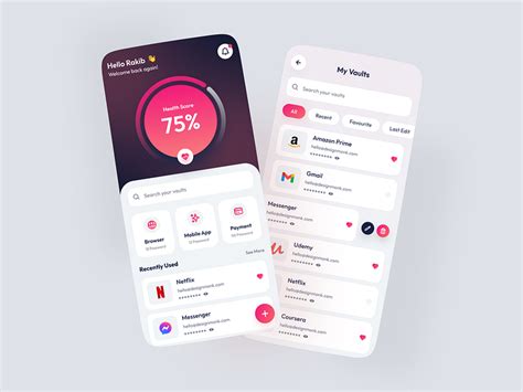 Password Manager App Ui Concept Free Figma File By Design Monks For