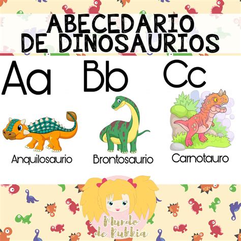 Abecedario De Dinosaurios Mundo De Rukkia