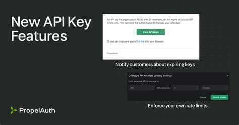 Api Key Insights Rate Limits And More Propelauth