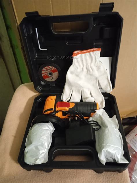 Мини акумулаторен ъглошлайф Инструменти Димитровград Нов ваден от куфарчето за тест