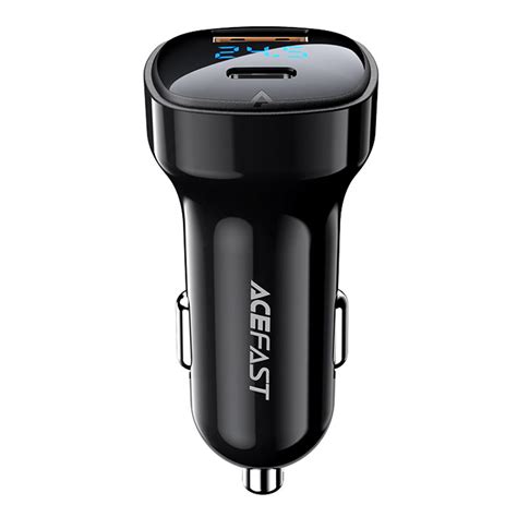 Fast Charge Car Charger B4 66w 1xusb C 1xusb A I Acefast High End Accessories