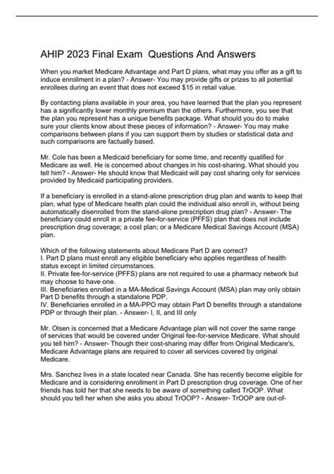 Ahip 2023 Final Exam Questions And Answers Ahip Stuvia Us