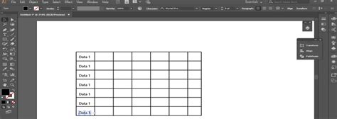 Create Table In Illustrator Two Methods To Draw A Table In Illustrator