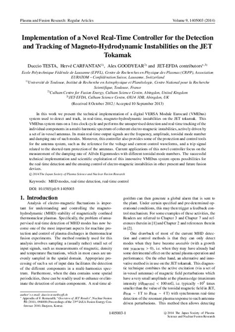 Pdf Implementation Of A Novel Real Time Controller For The Detection And Tracking Of Magneto