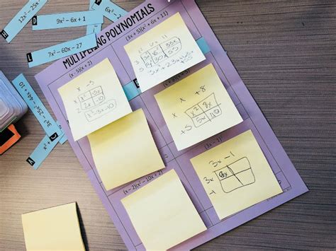 Multiplying Polynomials Activity Mrs Newells Math